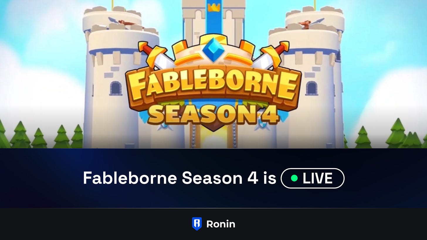 Fableborne is BACK with Season 4! - Ronin’s Newsletter