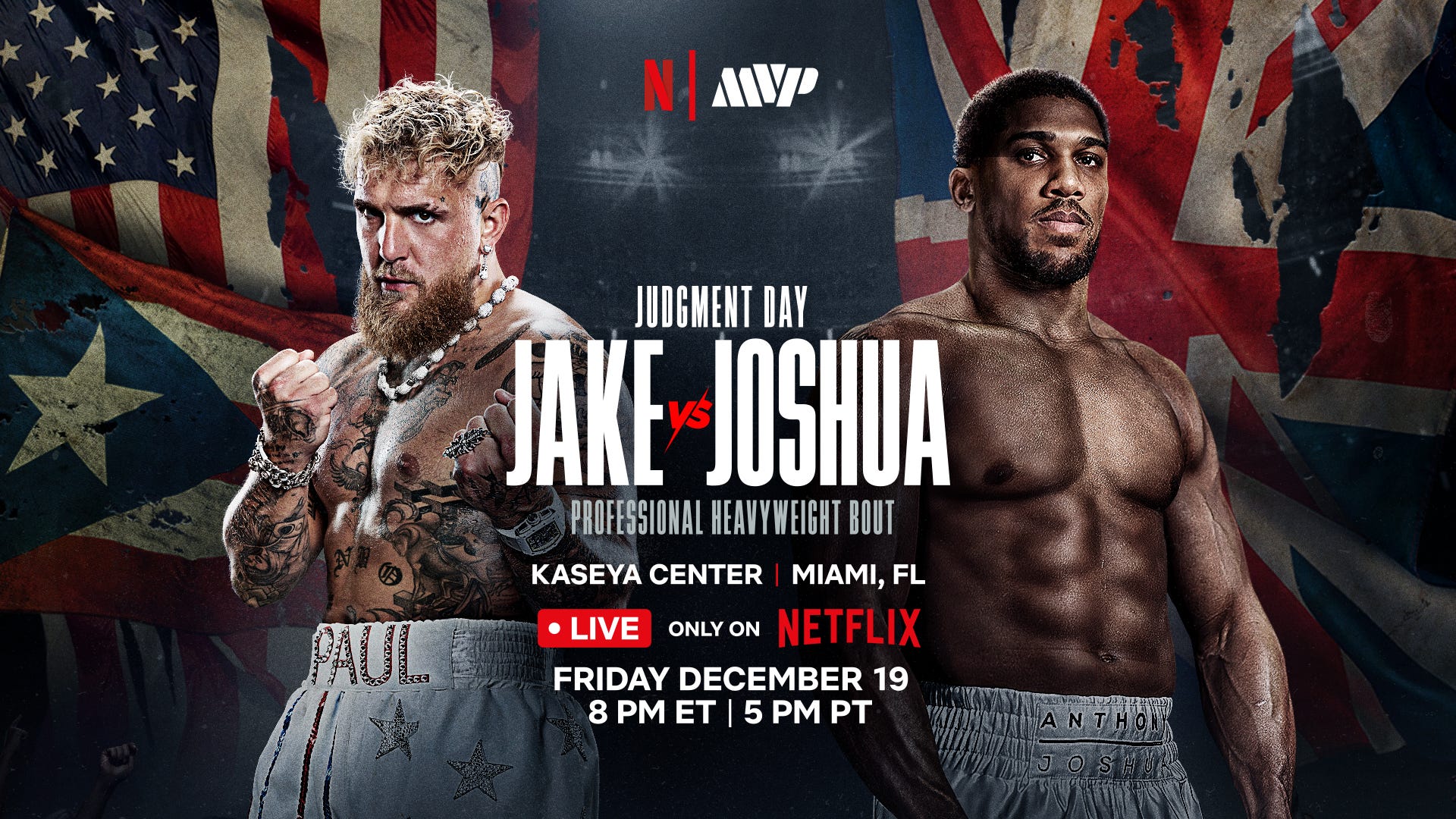 Anthony Joshua vs. Jake Paul | NETFLIX - 19 December 2025 - BoxRec