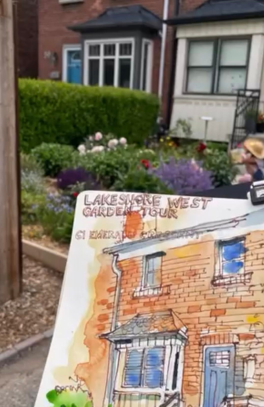 Sketching Lakeshore West Garden Tour