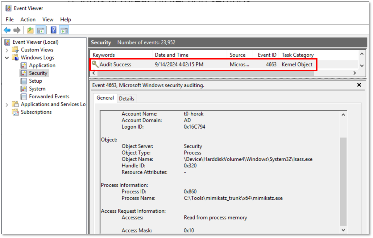 Protecting Cached Credentials with Advanced Auditing