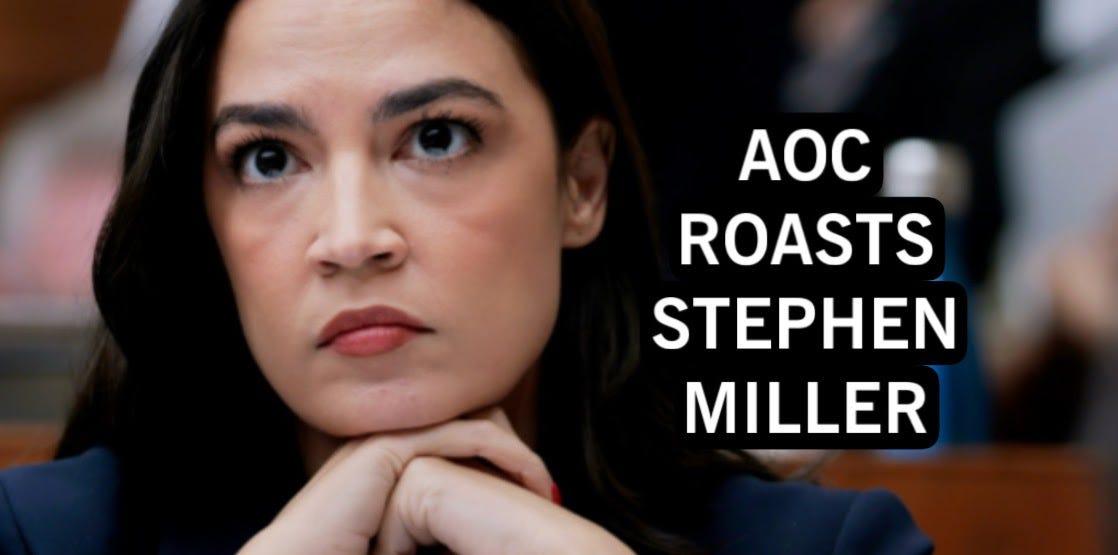 Pritzker Slams Trump, Stephen Miller Watches AOC Call Him A Clown ...
