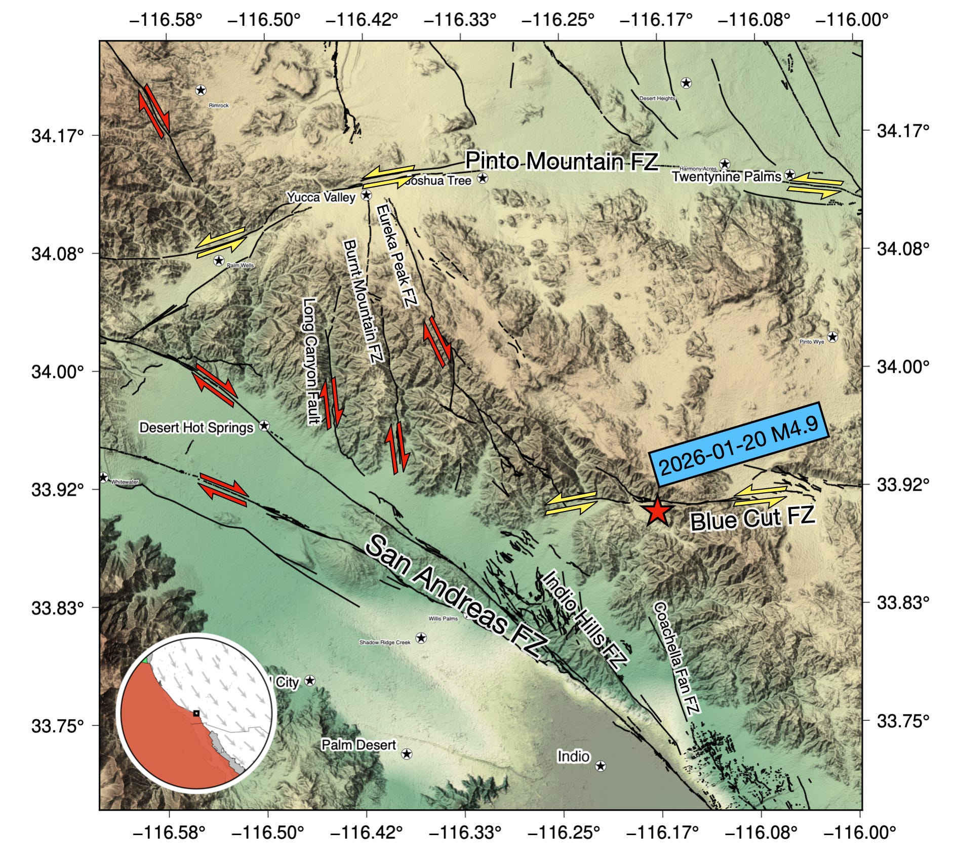 M4.9 earthquake strikes inside Joshua Tree National Park, California