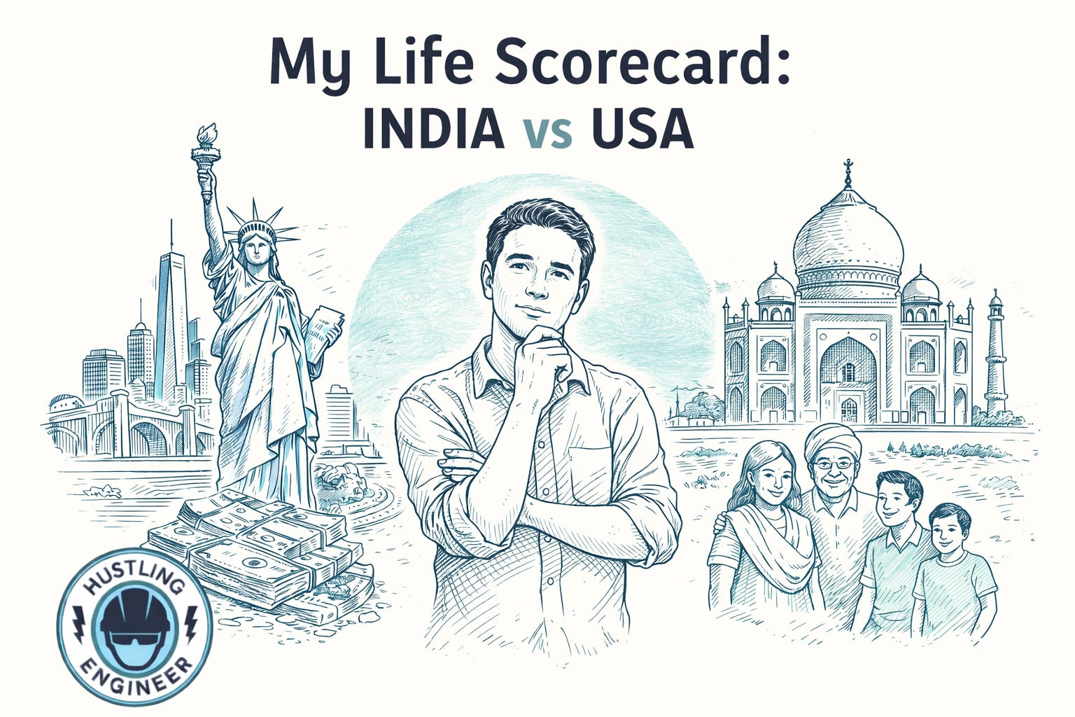 My Life Scorecard : India vs USA - by Hemant Pandey