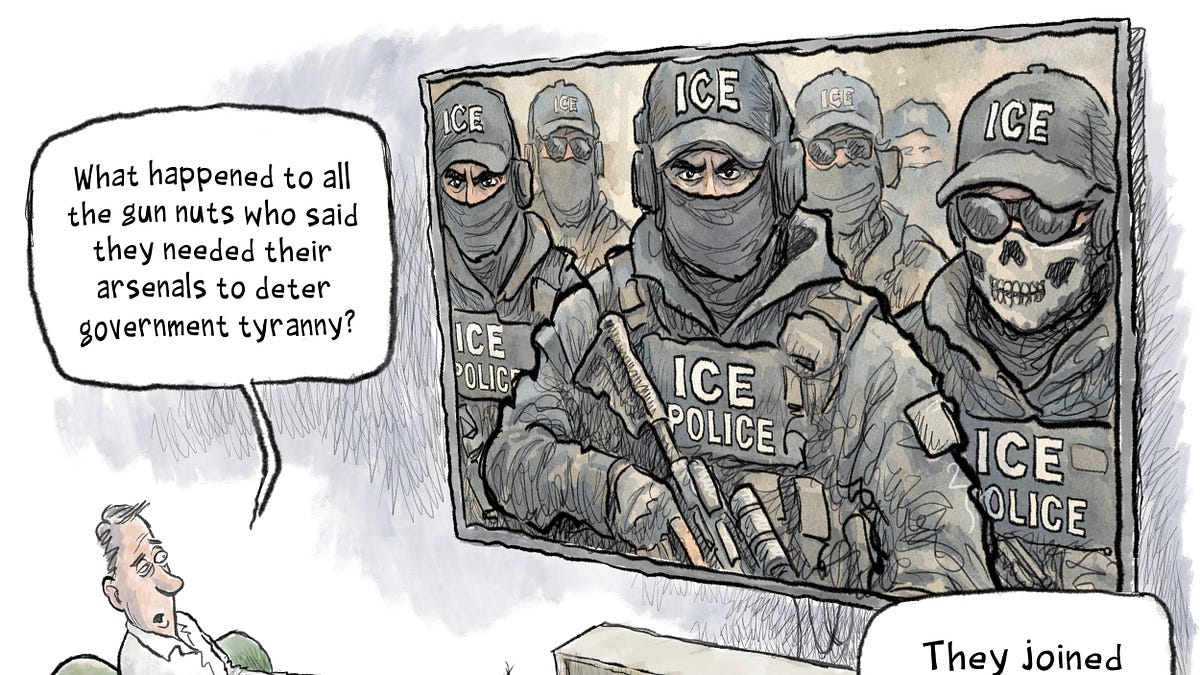 Gun Nuts - by Nick Anderson - Pen Strokes