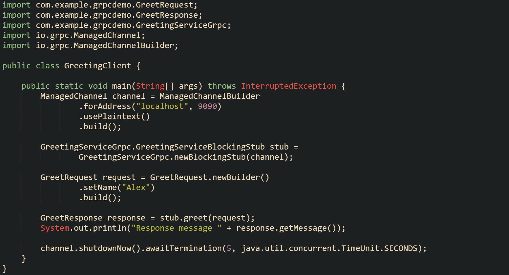 gRPC Services with Spring Boot and Java Clients