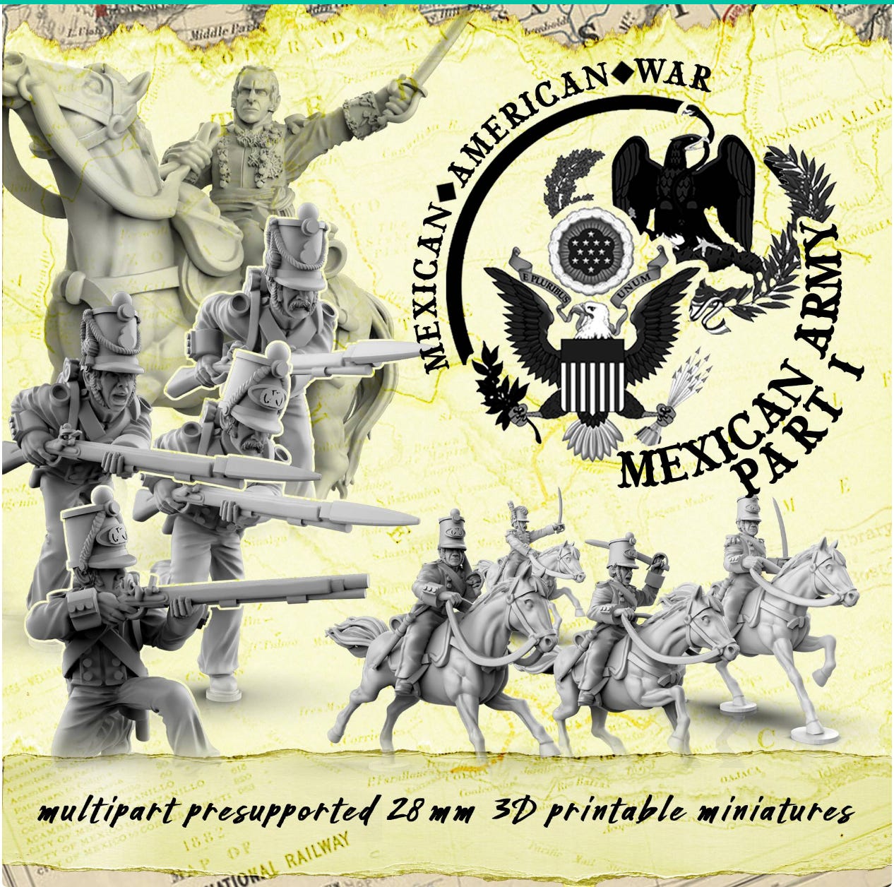 The Mexican Army of the Mexican American War Part 1 by Battlecat Miniatures