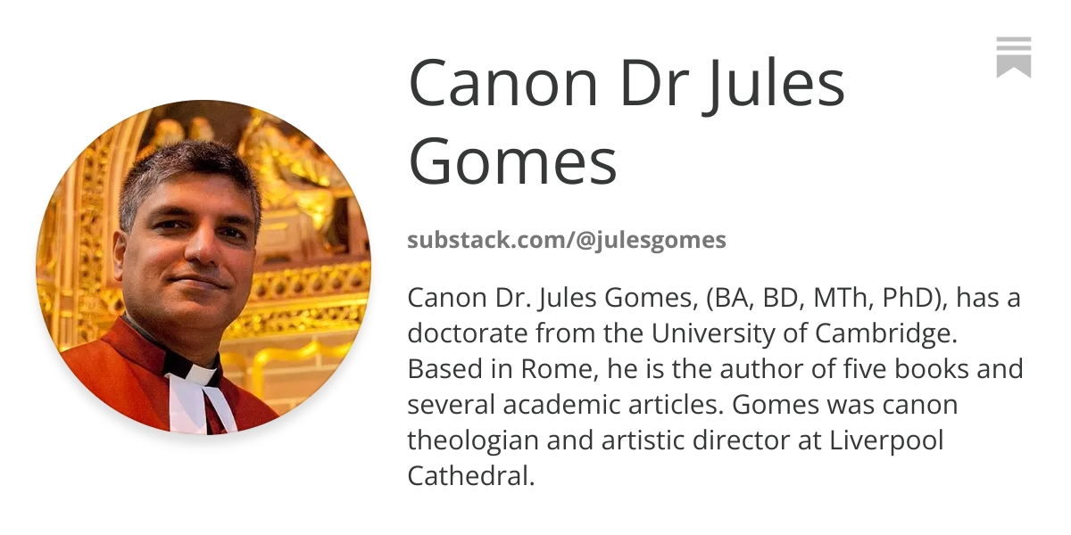 Canon Dr Jules Gomes | Substack