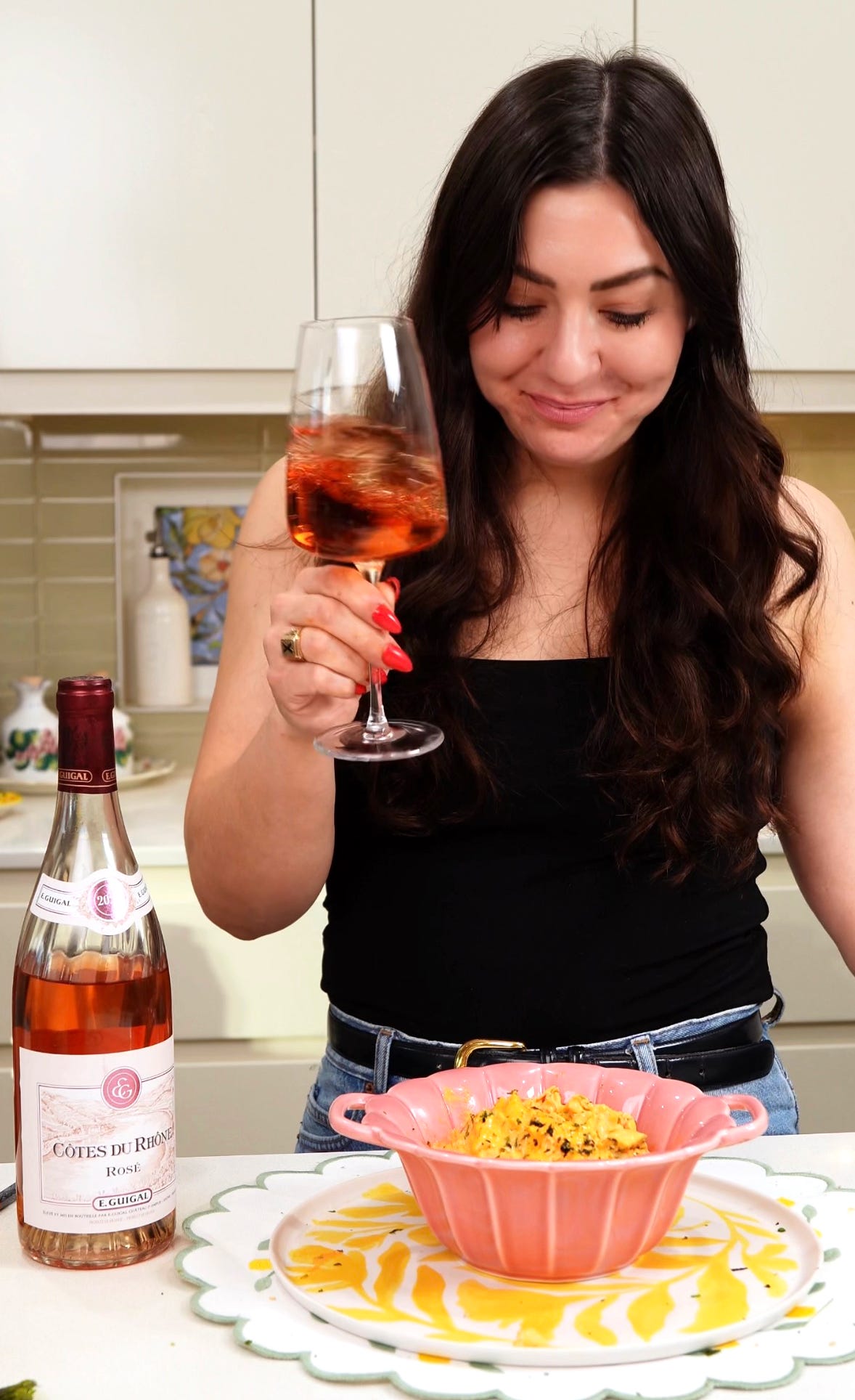 Volcano Roll Dip & Rosé - by Stephanie Cameron - Wine & Dip
