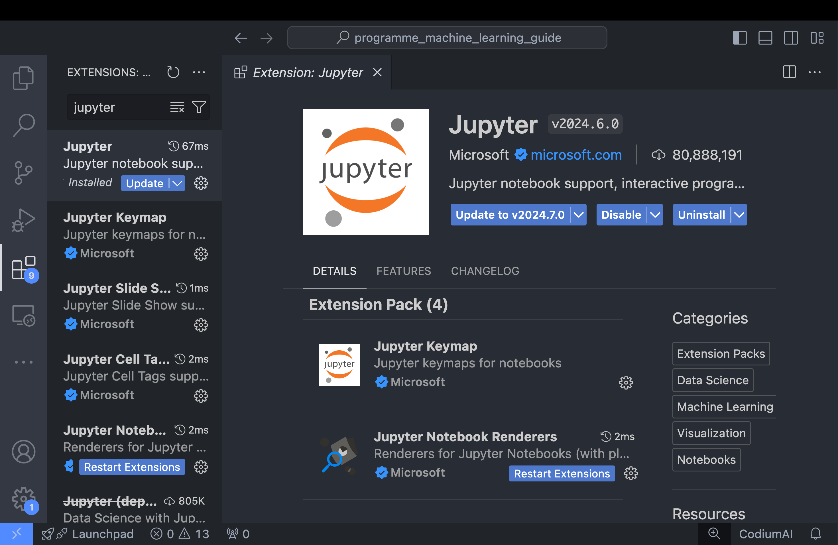 Tutoriel : Jupyter, VS Code et la fenêtre interactive.
