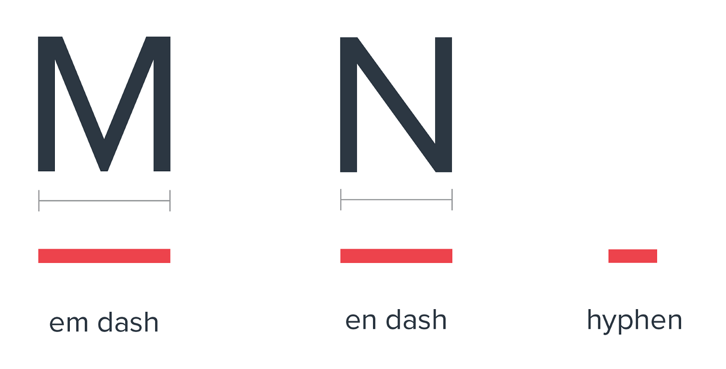 Em Dash, En Dash and Hyphen: The Guide I Needed