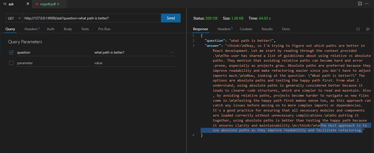 Building a RAG API with FastAPI, LangChain, and Hugging Face Embeddings