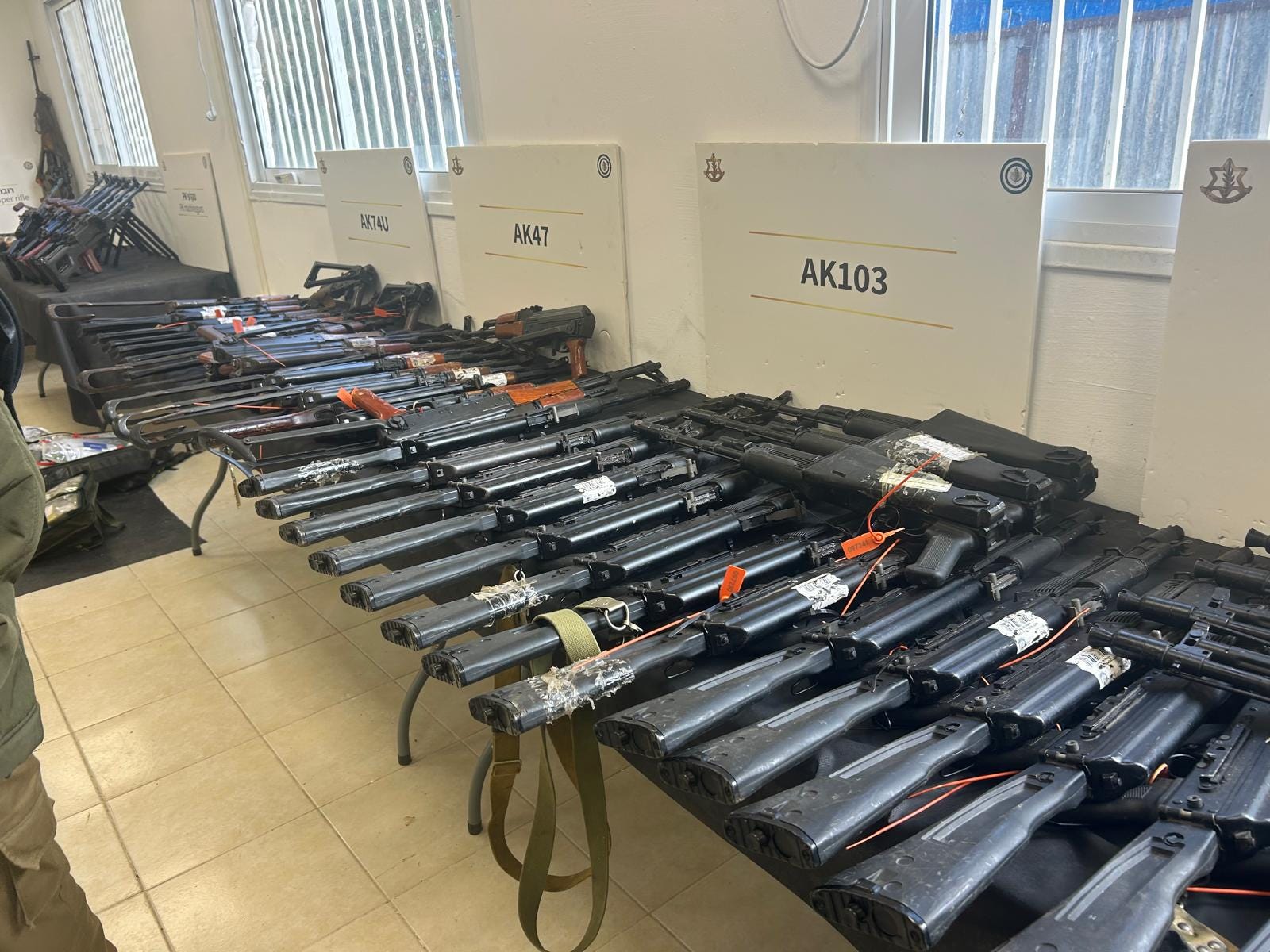 Massive arsenal: IDF displays captured terrorist weaponry