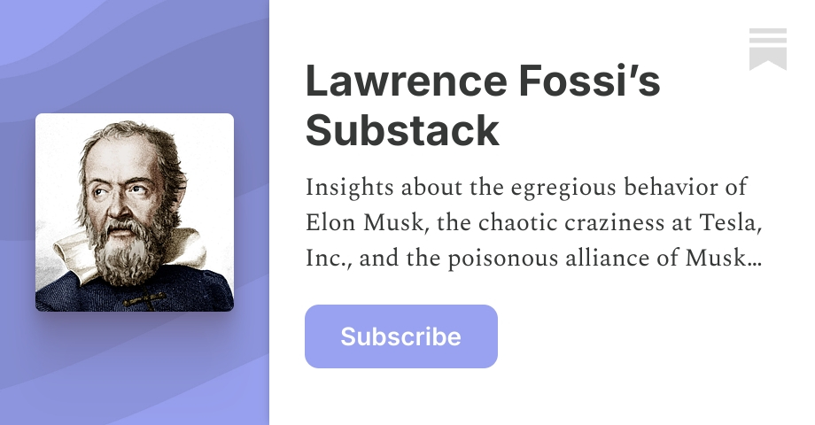 Lawrence Fossi’s Substack | Substack