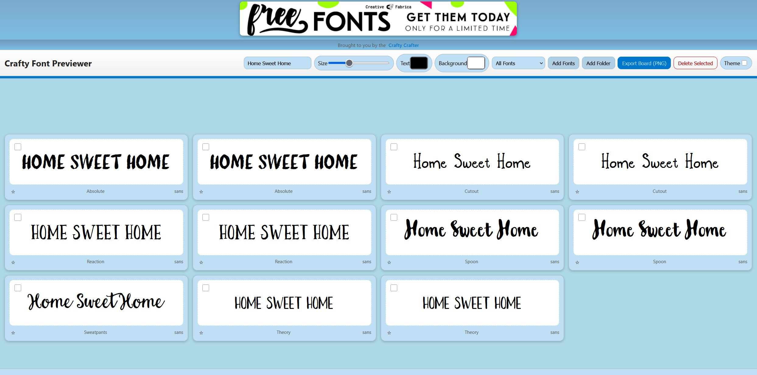 Free Font Viewer App + 12 Free Fonts to Test It With!