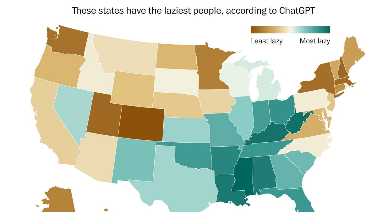 Washington Post: AIs Don't Lie Enough! - Steve Sailer