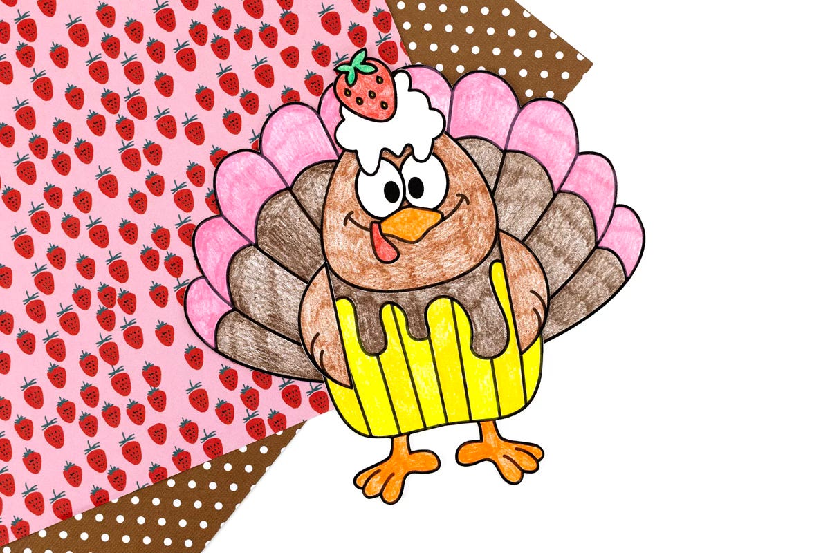 Cupcake Turkey Disguise - Fireflies and Mud Pies