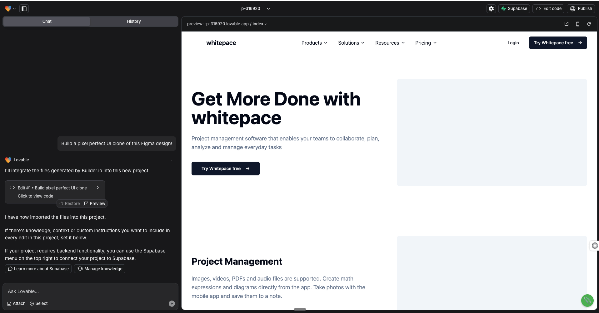 Step-by-Step guide : Loveable.dev + Builder.io + Figma