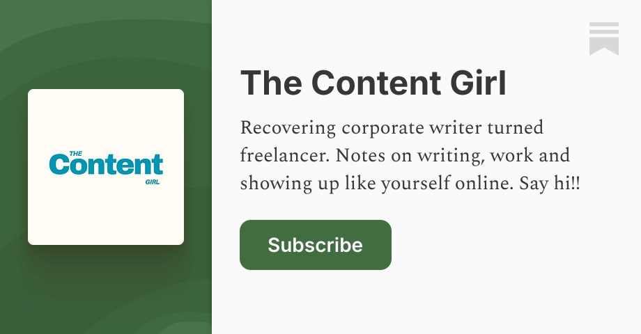 The Content Girl | Ellen | Substack