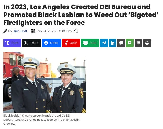 THE LGBTQ+ leadership of the "bigoted" LA Fire Brigade
