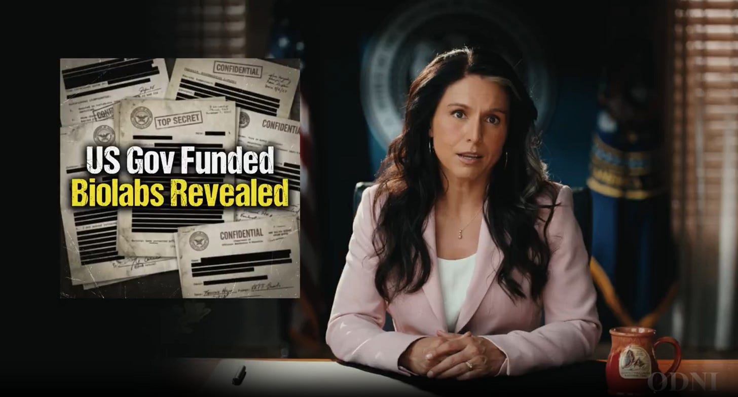 BOMBSHELL: Tulsi Declassifies the US-Funded Biolab Files They Said Didn ...