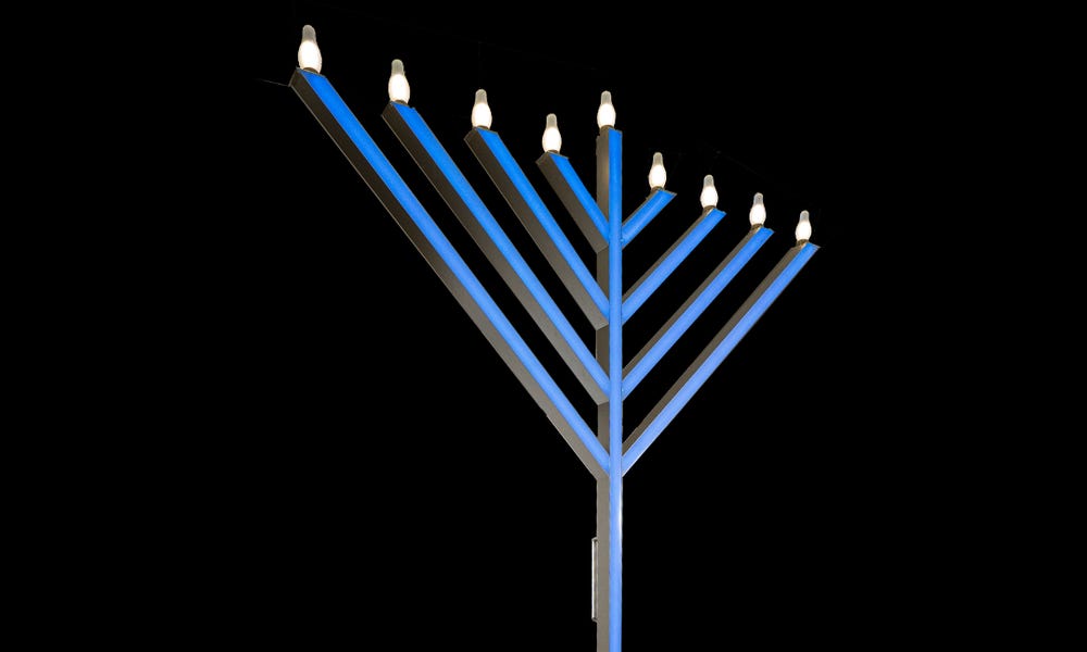 Outdoor Menorah Vandalized at Bridgeport Synagogue Amid Rising ...