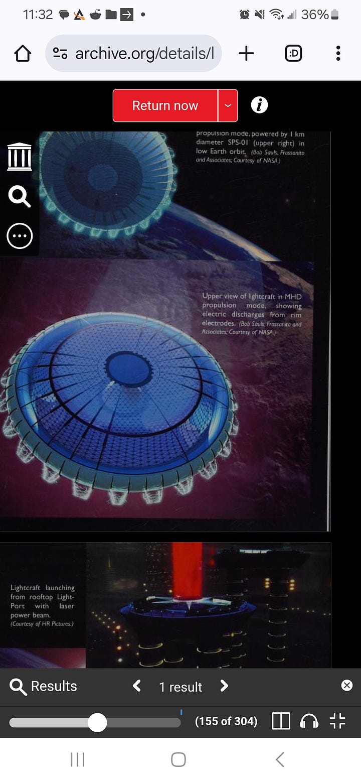 2009 Flight Manual For Official NASA Flying Saucer Project: Lightcraft ...
