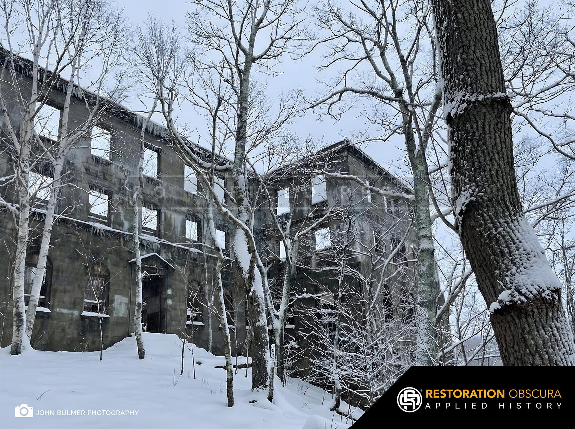 Overlook Mountain House Ruins - by John Bulmer