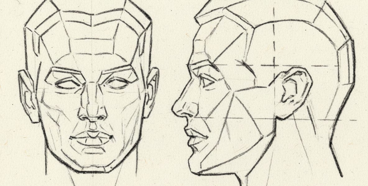 face reference front and side