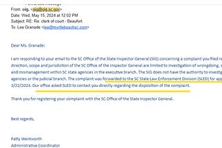 "Lee on SC" Substack | Lee Granade | Substack