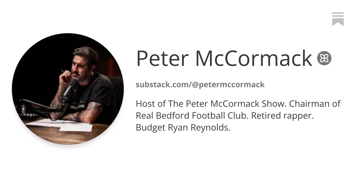 Peter McCormack | Substack