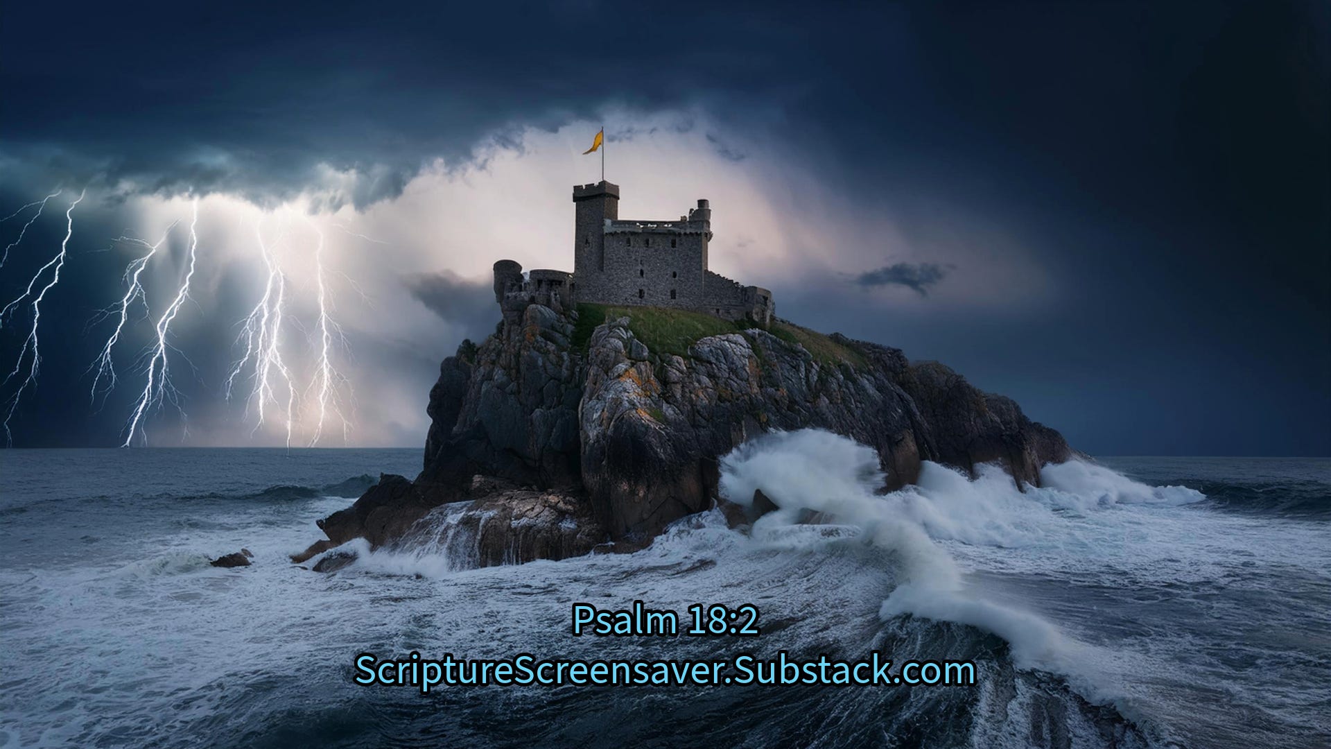 You Are My Rock... - Scripture Screensaver