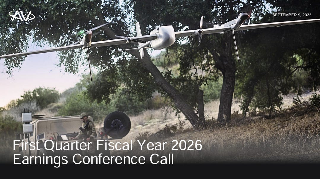 #AVAV | AeroVironment 第一季財報亮點 - 大叔美股筆記 Uncle Stock Notes