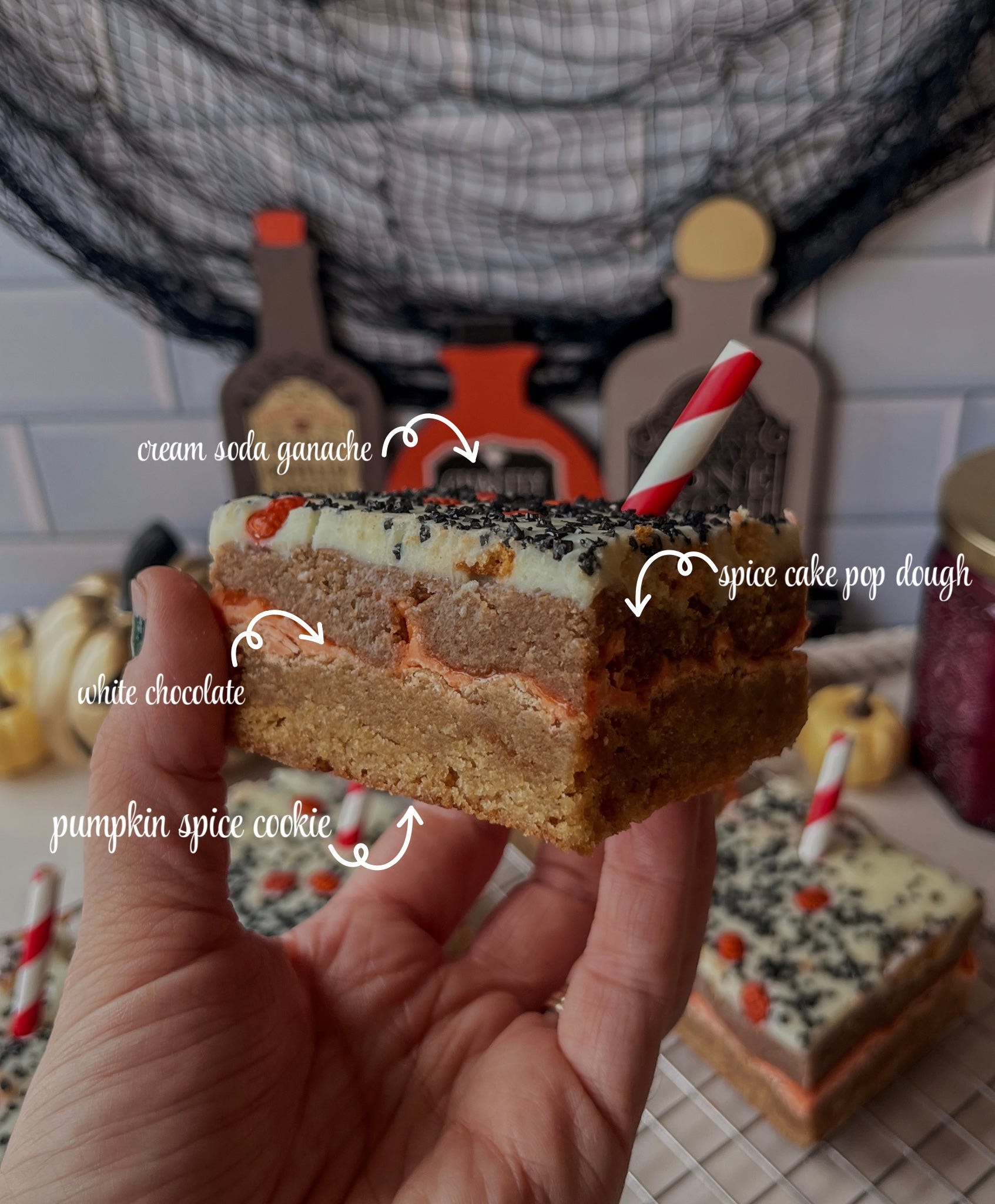 Pumpkin Spice Cream Soda Bars - by Rachael Cirasa