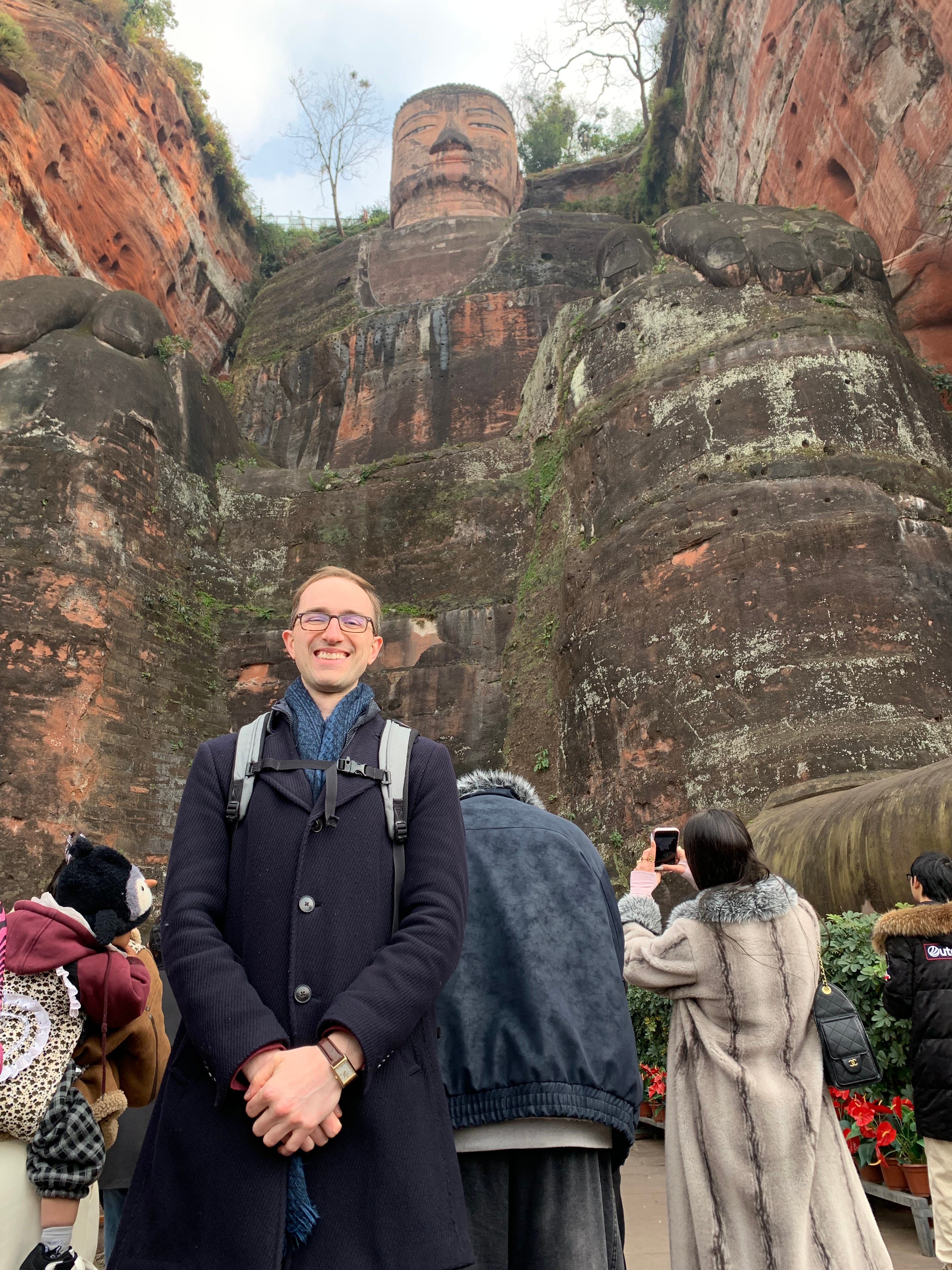 Visiting the Leshan Giant Buddha. - by Patrick O'Hearn