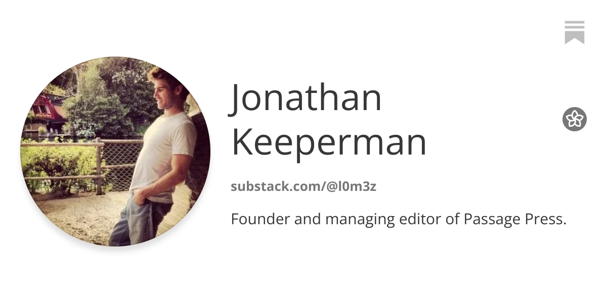 Jonathan Keeperman | Substack