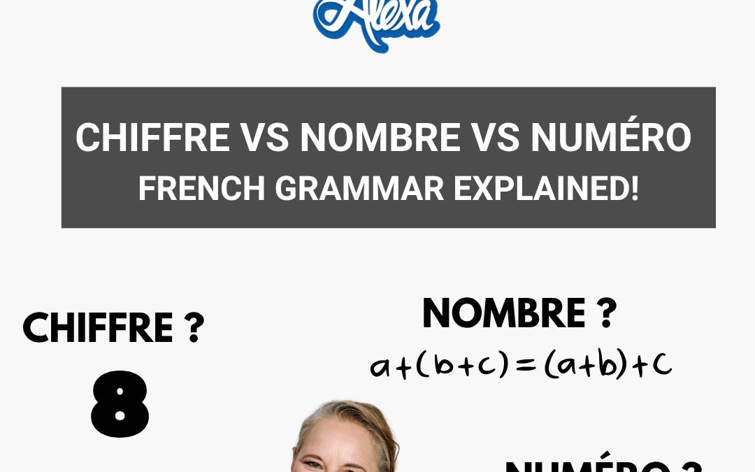 French Explained: chiffre vs nombre vs numéro