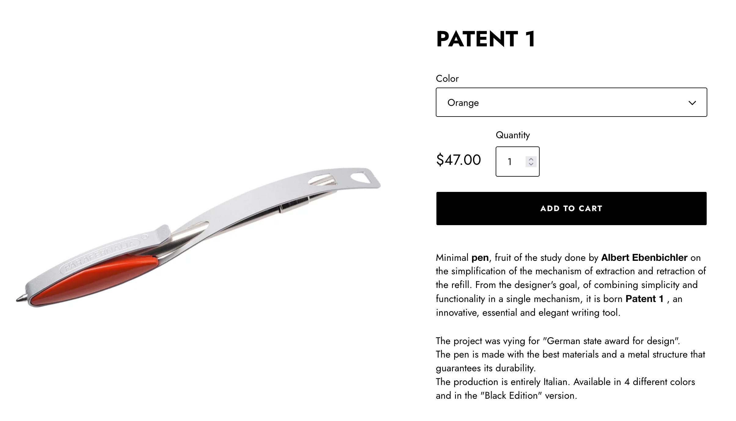 Found: the world's most minimal clicky pen - by Ricardo