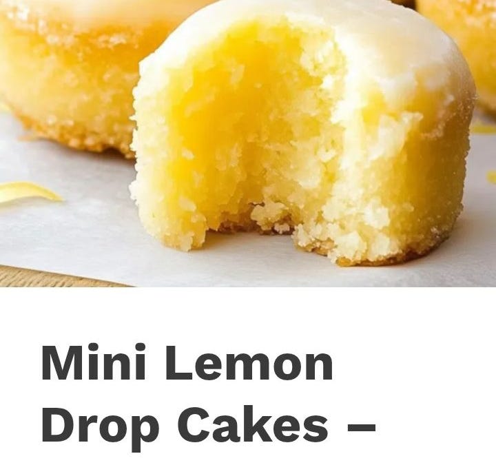 lemon drop cake bites
