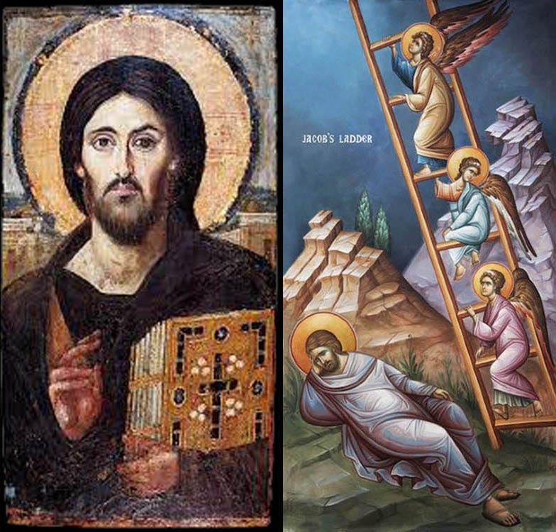 Jesus Christ & Jacob's Ladder - by Dean Rennie