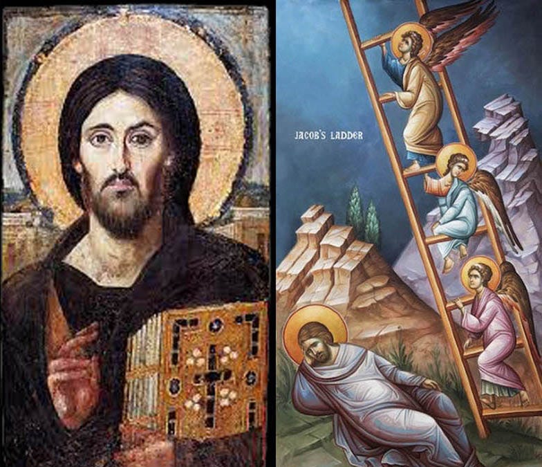 Jesus Christ & Jacob's Ladder - by Dean Rennie