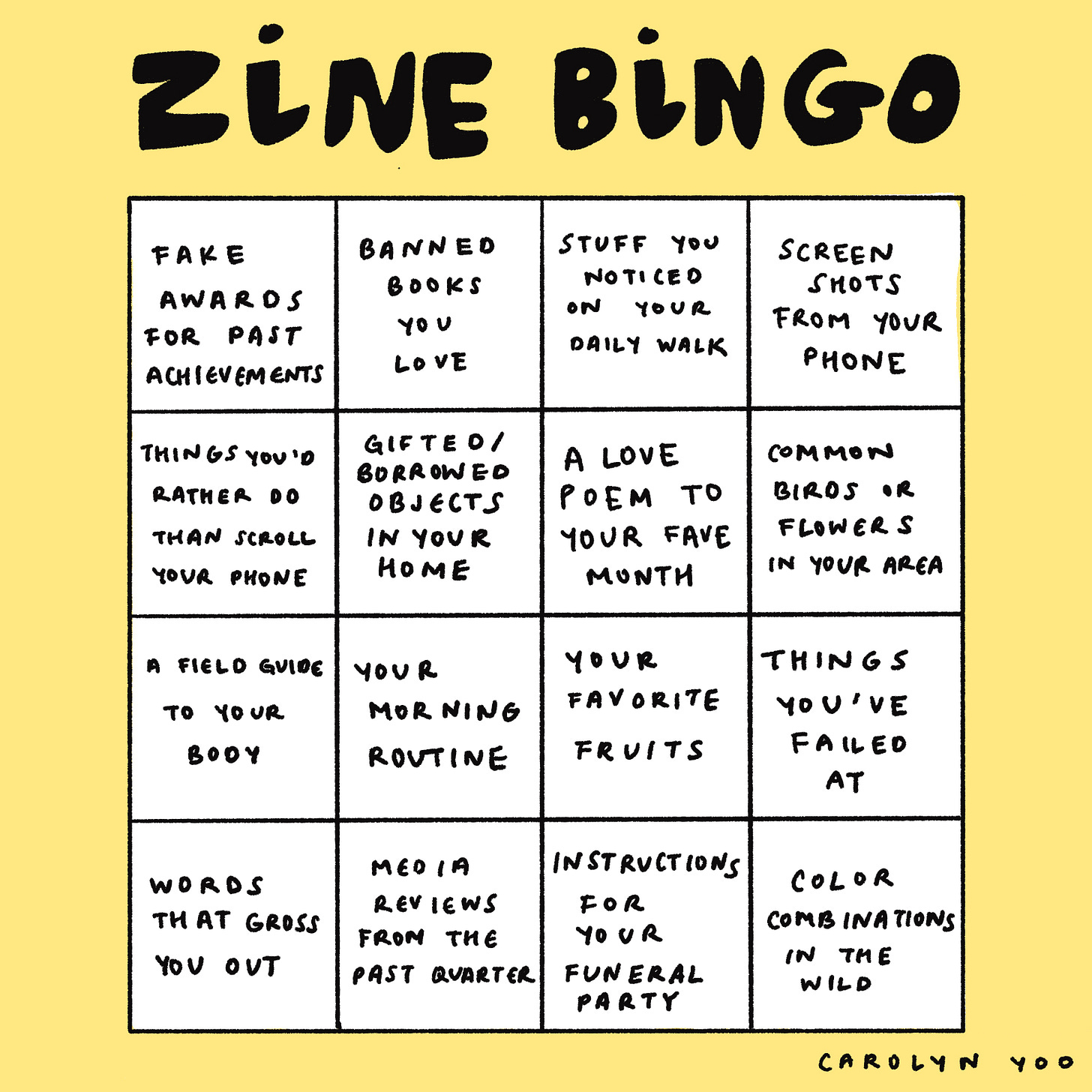 How to start making zines: the one page zine