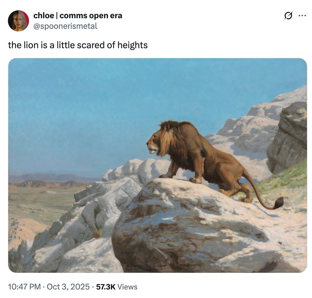 What is "the lion does not concern himself" meme?