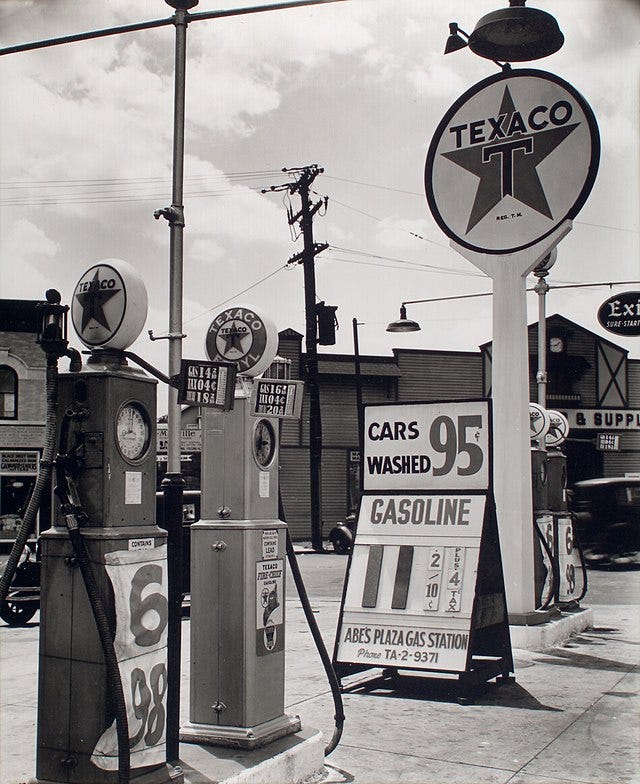 Gasoline Prices, Then and Now - by James M. Flammang