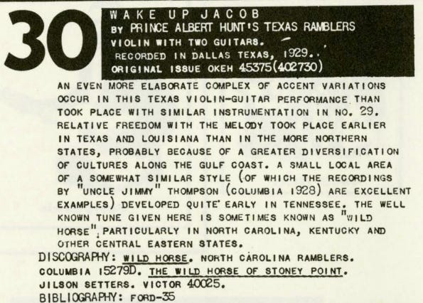 Wake Up Jacob by Prince Albert Hunt's Texas Ramblers [Anthology ...