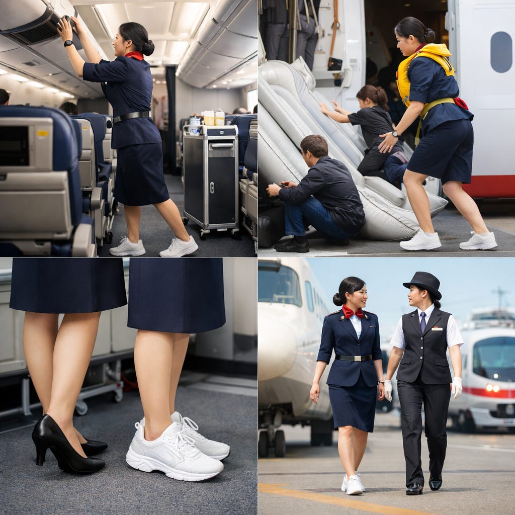 JAL Flight Attendants Now Allowed to Wear Sneakers
