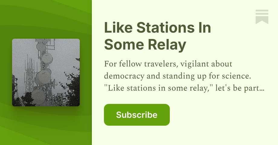 Like Stations In Some Relay | Elaine DiMasi | Substack