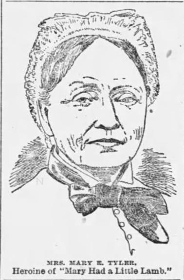 what is the story behind mary had a little lamb