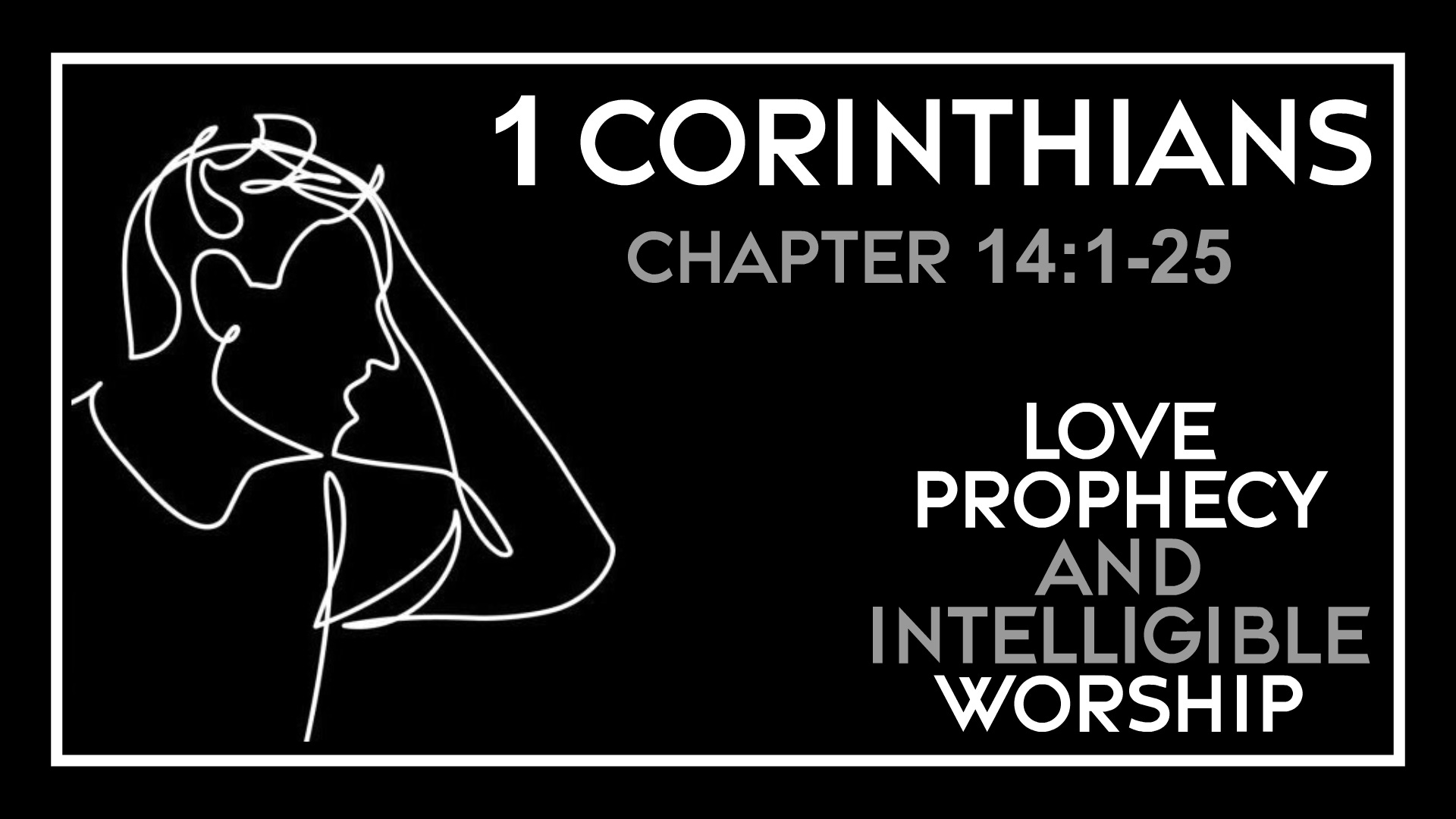 Love, Prophecy, and Intelligible Worship (1 Cor. 14:1-25)