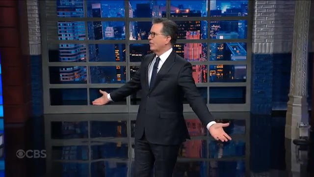 STEPHEN COLBERT'S OPENING LOG FOR TUESDAY DECEMBER 9TH
