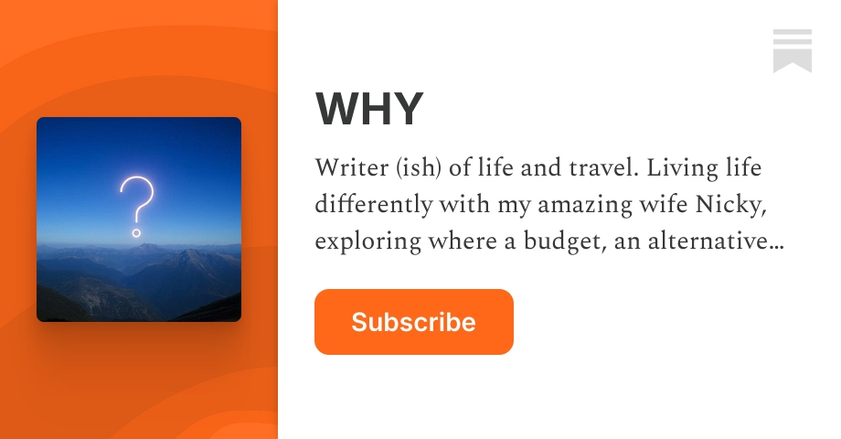 WHY | Kevin Bonfield | Substack